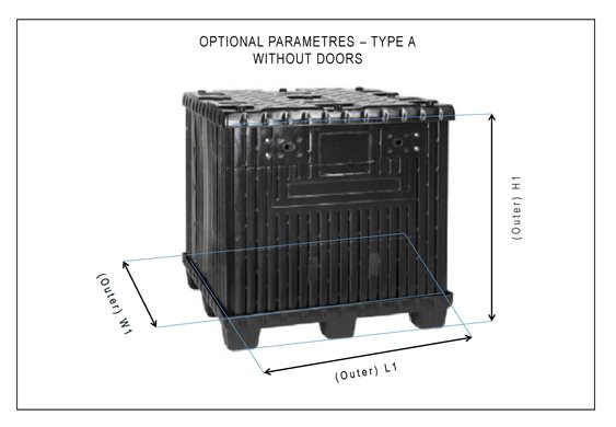 Jumbo boxes - With thermoform pallet and lid