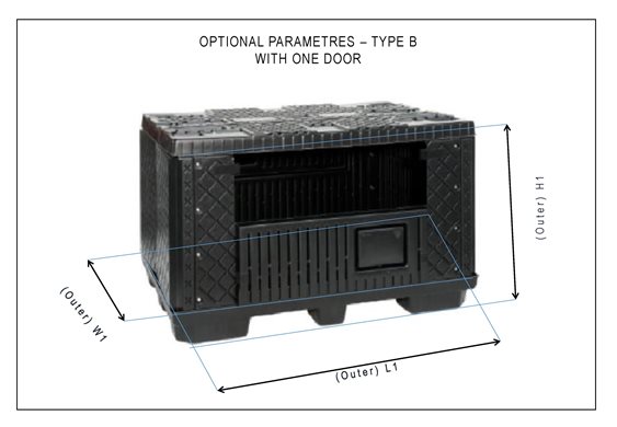 Jumbo boxes - With thermoform pallet and lid