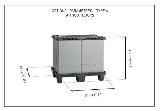 XXL boxes - With thermoform pallet and lid