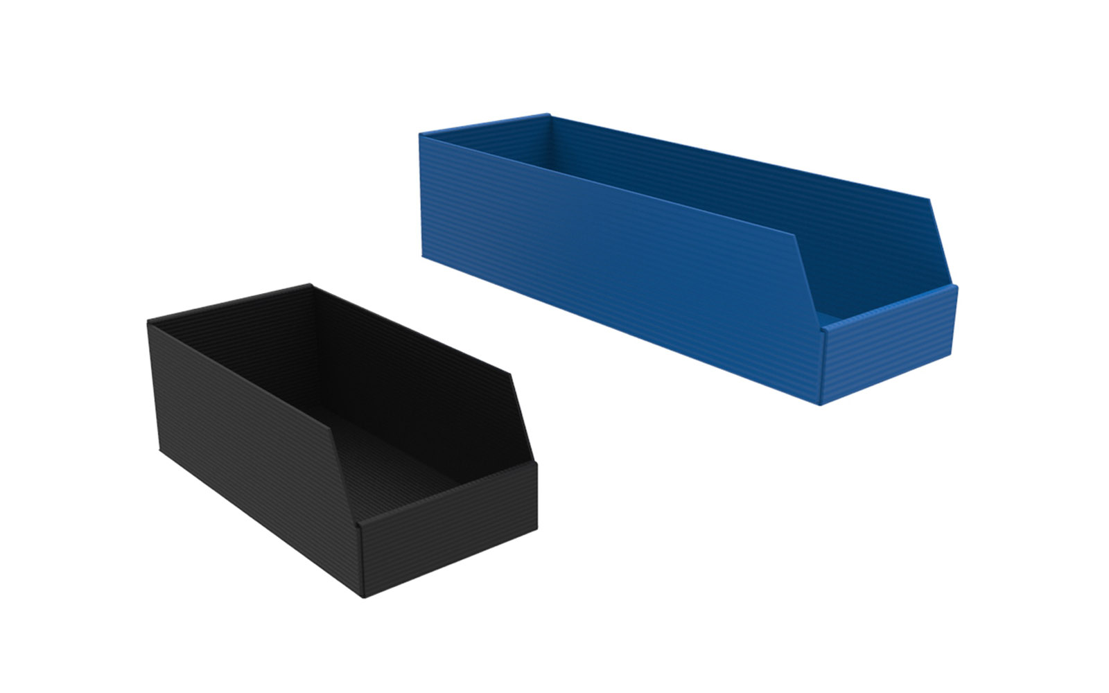 Rack cardboard-plastic boxes - Standard or custom